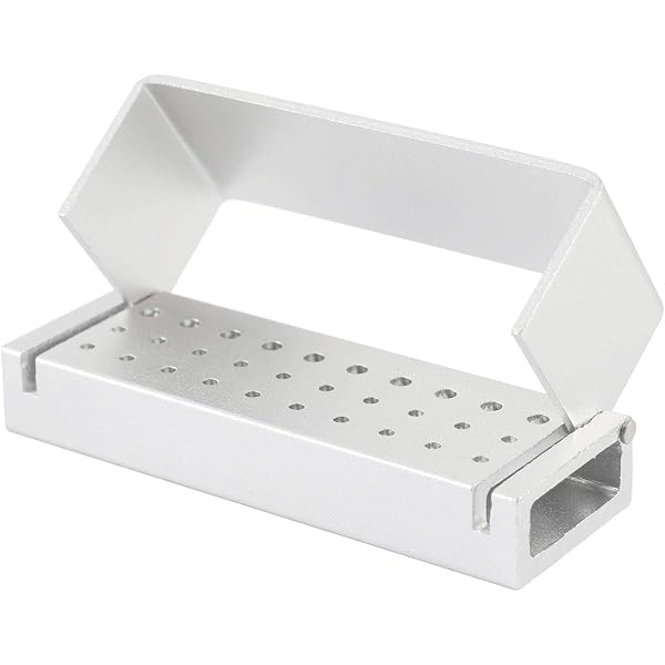 Lab Equipment 6PCS 30 Holes Dental Burs Holder Block ALUMINIUM ...