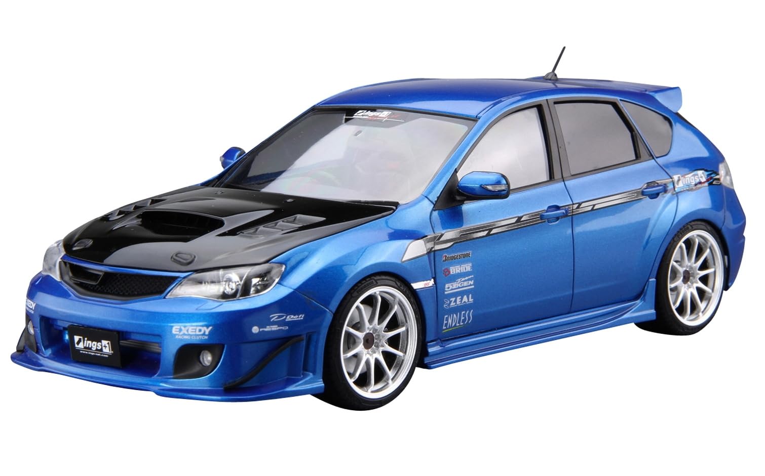 Mua Aoshima 1/24 The Tuned Car Series No.35 Subaru ings GRB Impreza WRX STI 2007 Plastic Model ...
