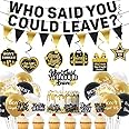 Amazon.com: Roetyce Farewell Party Decorations, Who Said You Could Leave Banner Cake Toppers ...