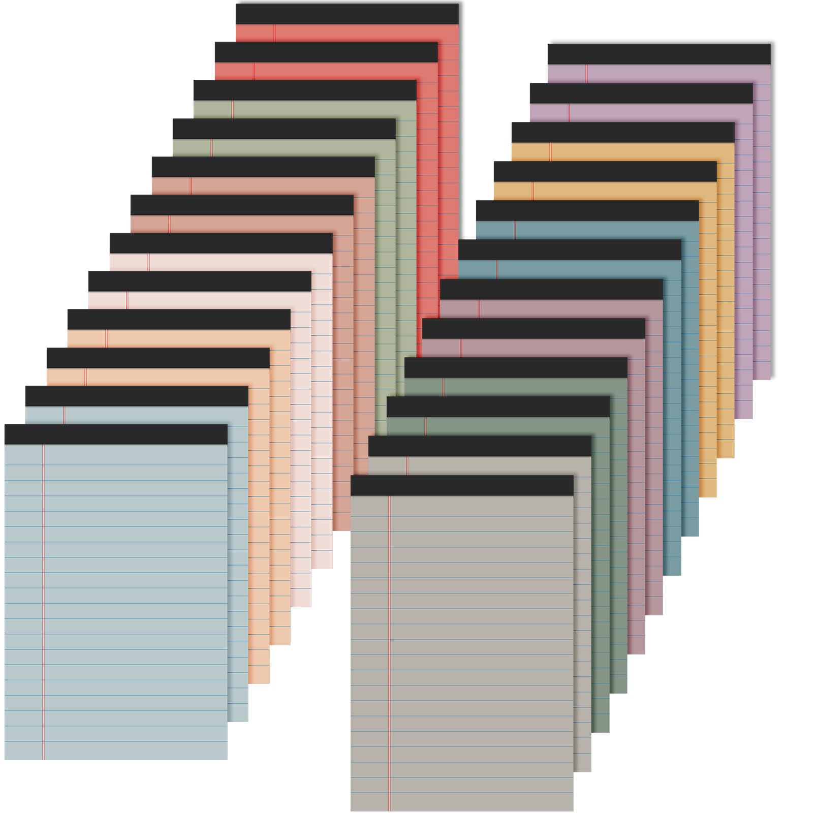 Lincia 24 Pcs 4" x 6" Legal Pad Writing Notepads Small Legal Pad ...