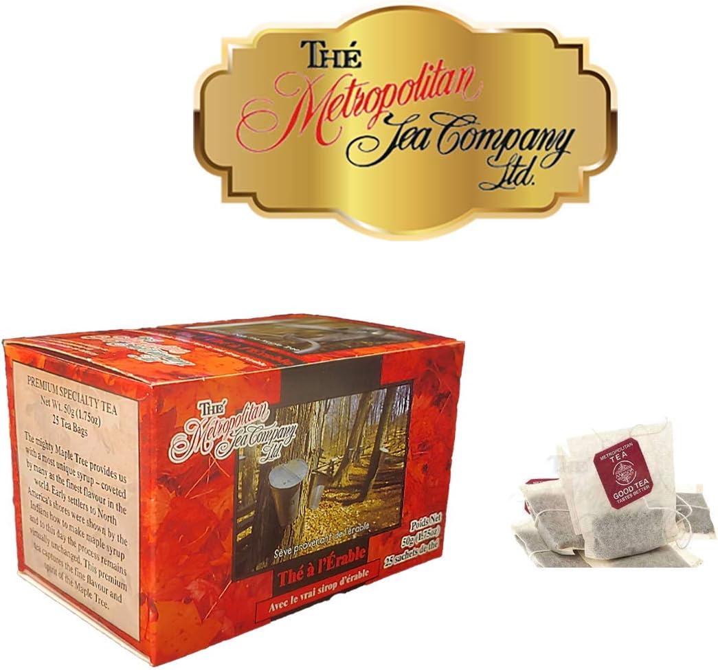 Amazon.com: Metropolitan Tea Company Original Maple Tea (25 Tea bags ...