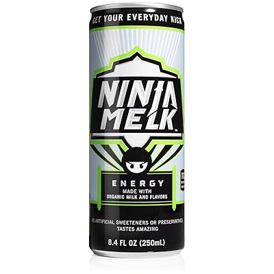 Buy Ninja Melk Natural Delicious Energy Drink, 8.4 Fl Oz 12 Cans Online ...
