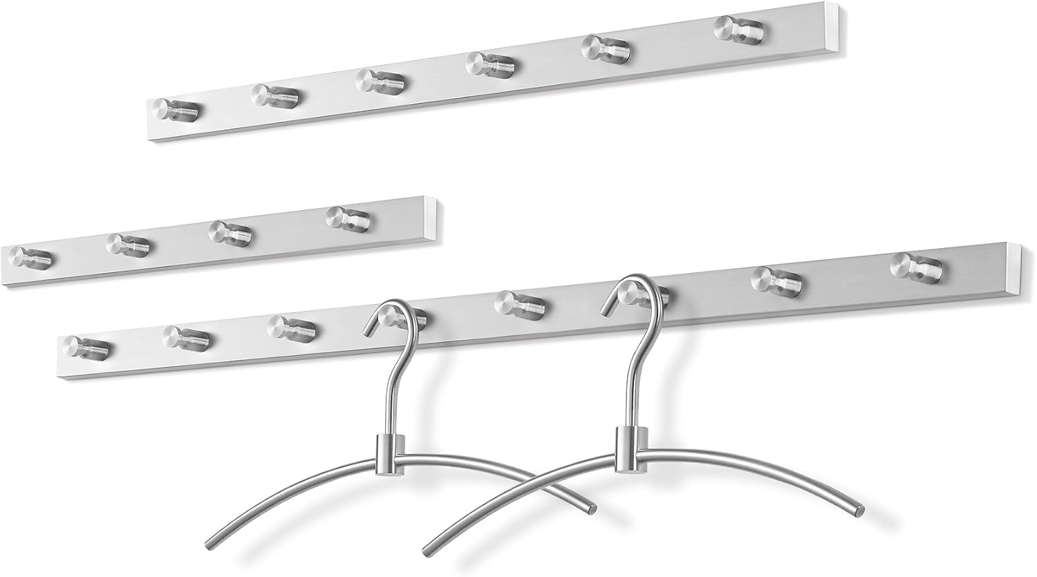 ZACK COLGADOR PARED 4 GANCHOS, Acero Inoxidable – BigaMart