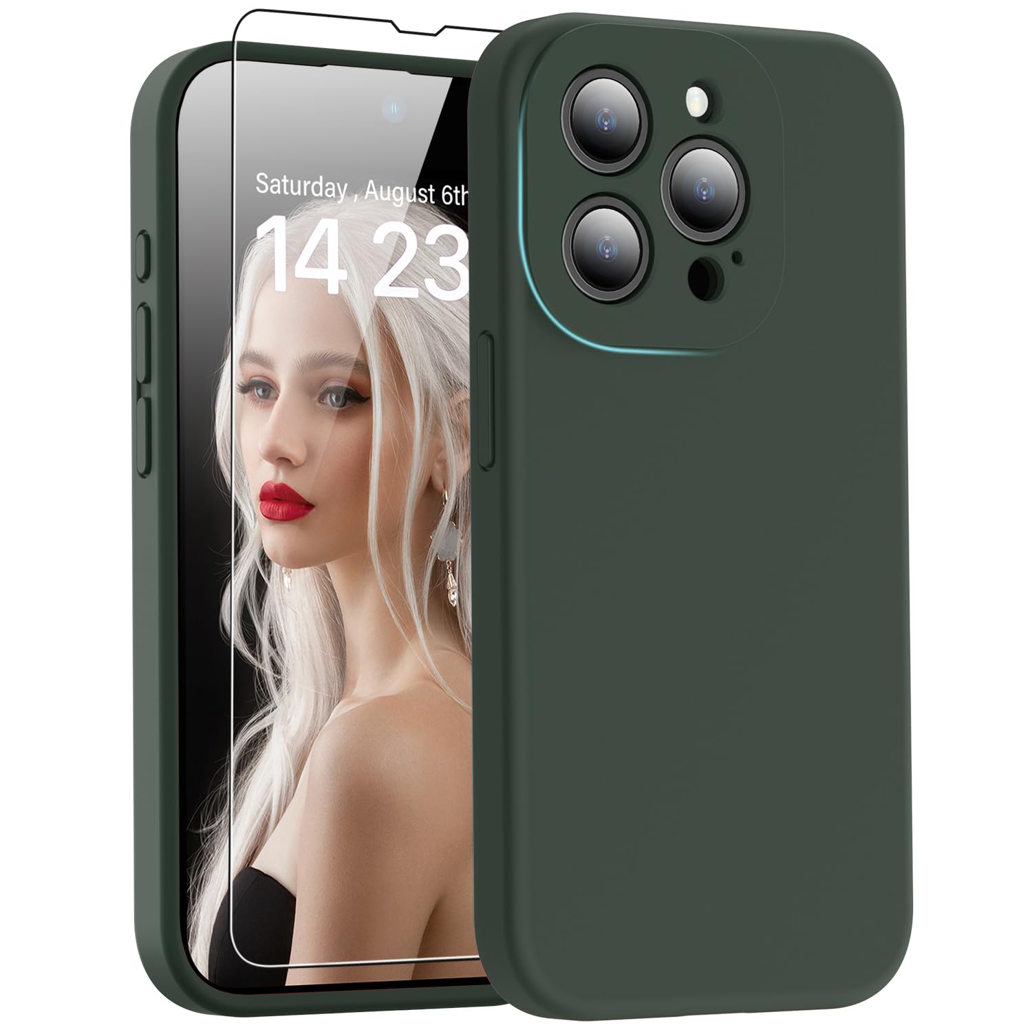 DEENAKIN Designed for iPhone 15 Pro Max Case with Screen Protector ...