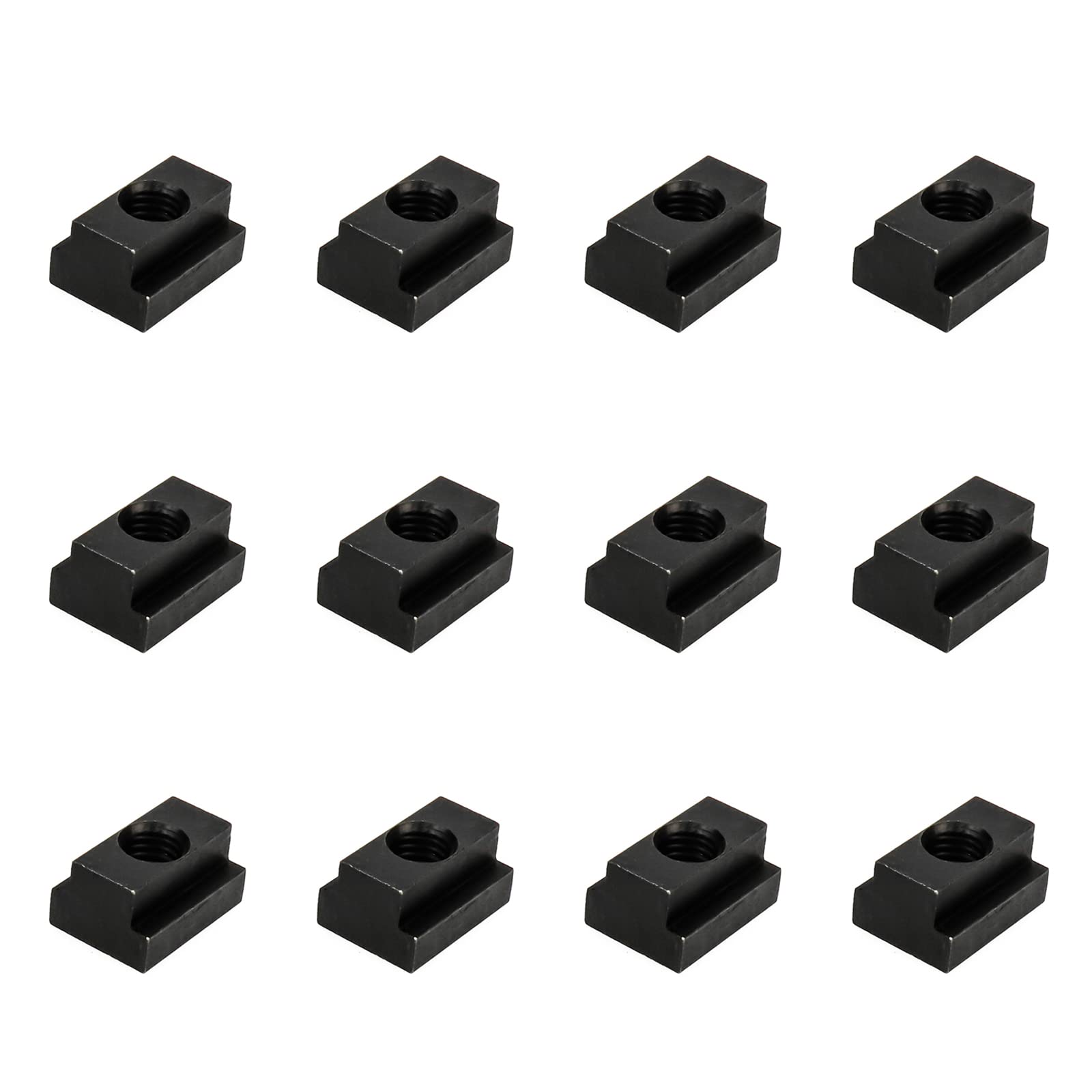Tsnamay M12 T-Slot Nut,Black Oxide Finish,Grade 8.8,1/2 Threads,Slot ...