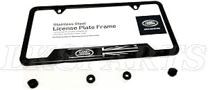 Amazon.com: Land Rover Genuine Range Rover License Plate Frame - Matte ...