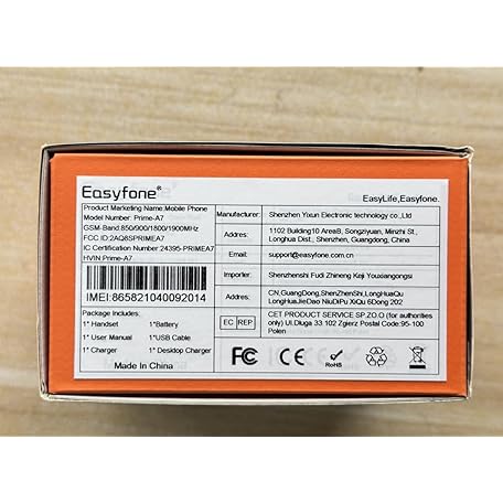 Mua Easyfone Prime-A7 4G Easy-to-Use Feature Cell Phone | Big Buttons ...