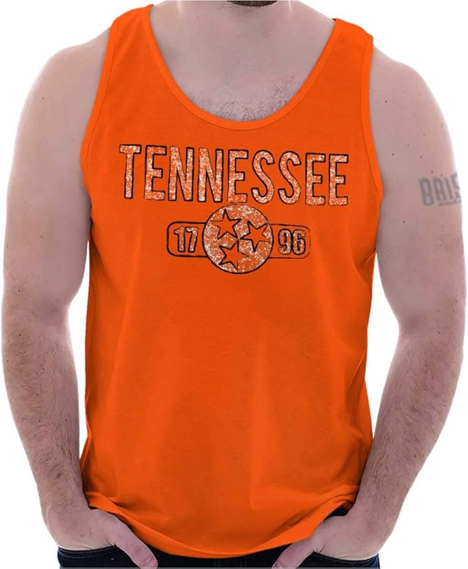 Amazon.com: Tennessee State Flag Vintage TN Americana Unisex Tank Top ...