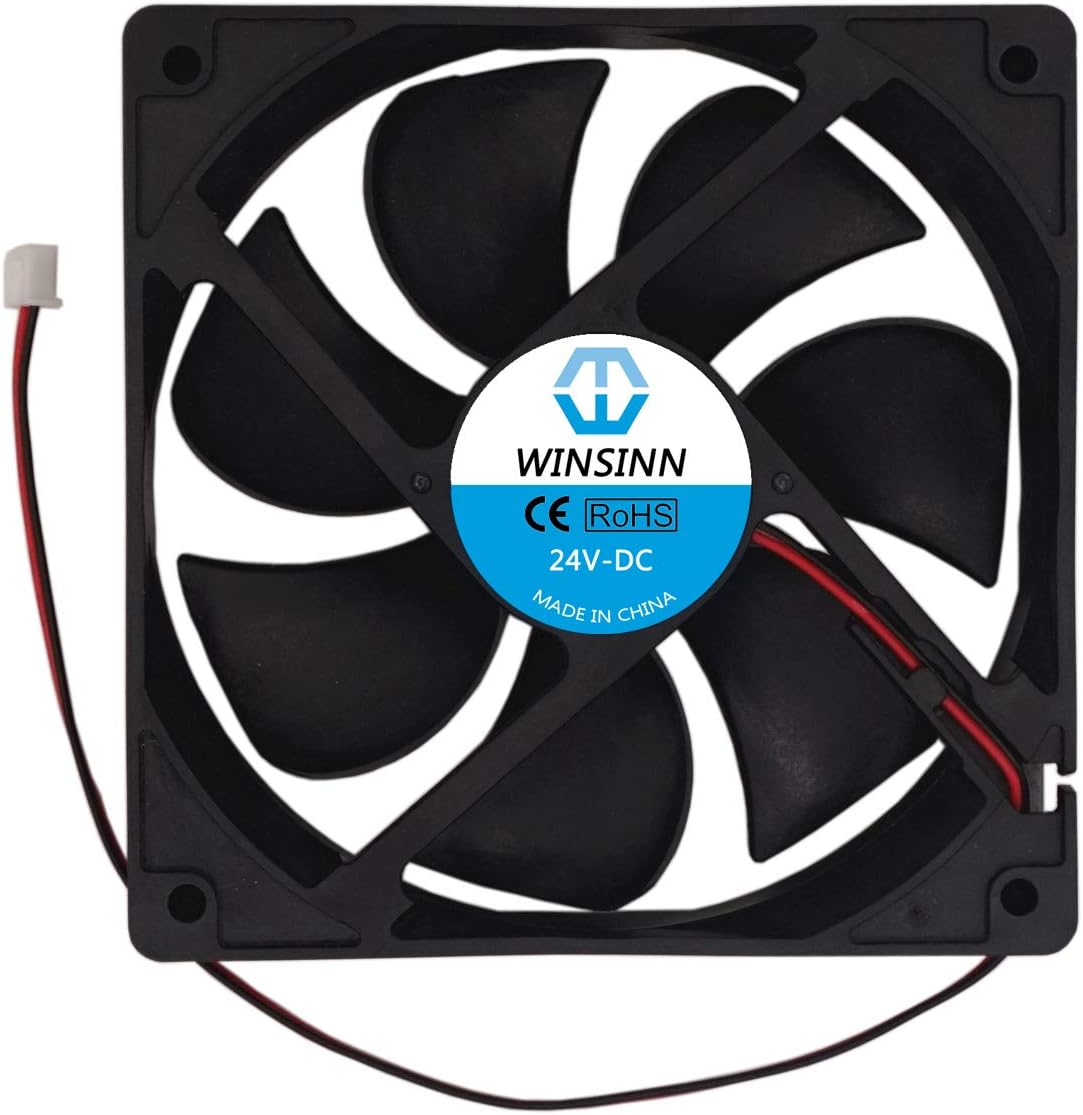 WINSINN 120mm Fan 24V Brushless 12025 120x25mm for Cooling PC Computer ...