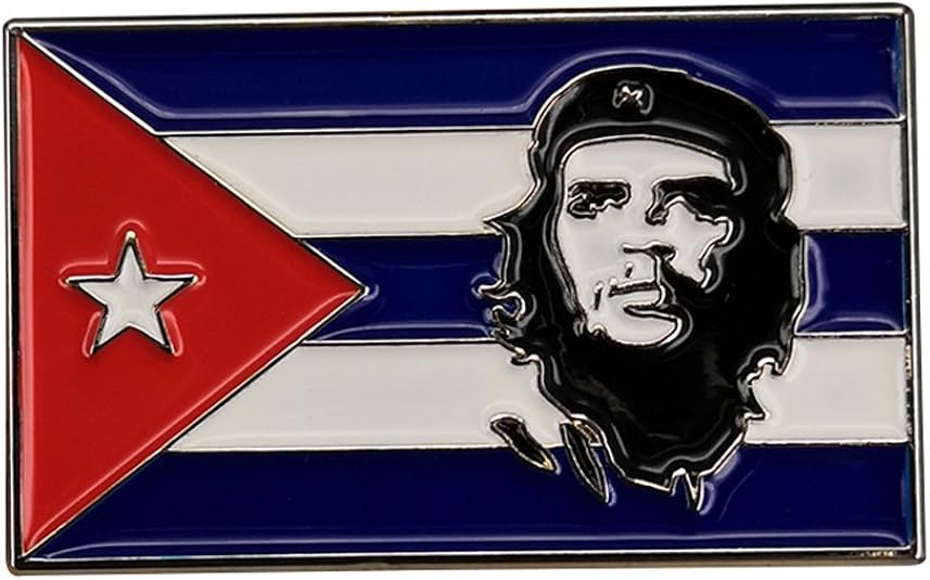 GuDeKe Che Guevara Pin Broche Drapeau cubain: Amazon.fr: Bijoux