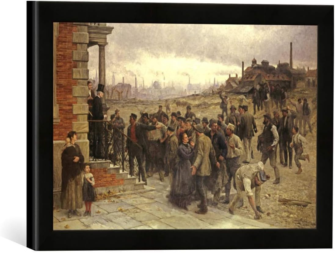 Amazon.de: Gerahmtes Bild von Robert Koehler Der Streik, Kunstdruck im ...