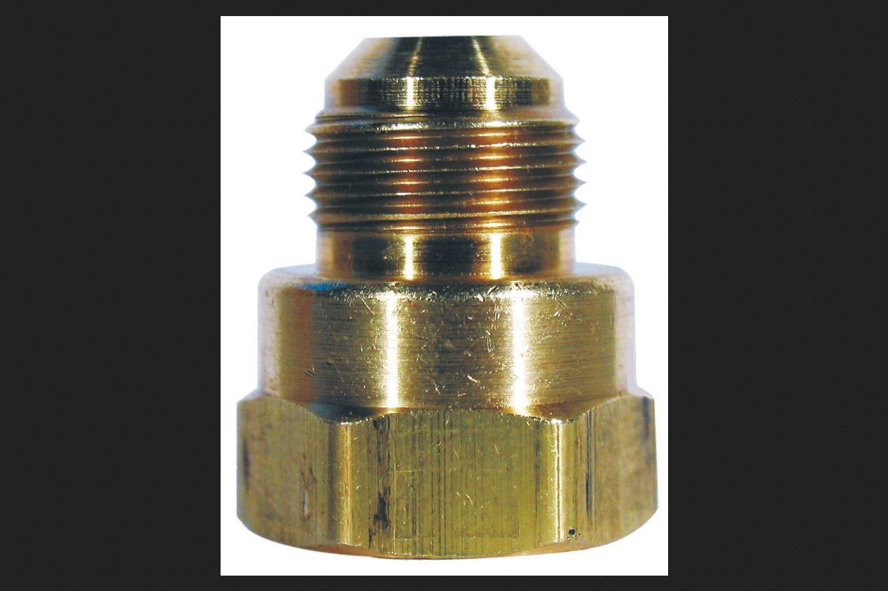 Jmf Flare Adapter 3/8 " Flare X 1/2 " Female Yellow Brass Bulk ...