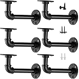 Amazon.com: Pipe Shelf Bracket (6 Packs) for 8 10 12 14 inches Board ...