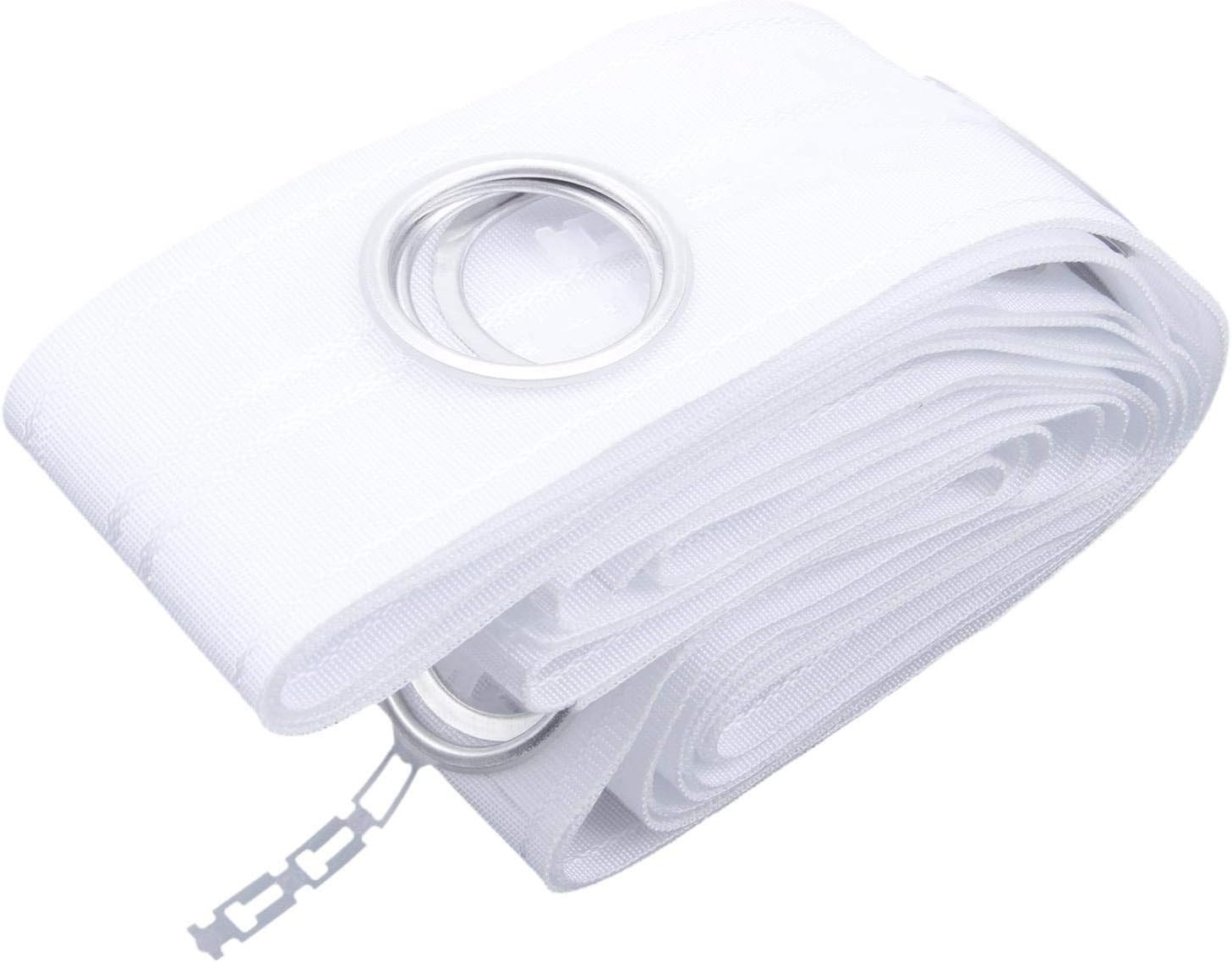 TOPSALE 5M Eyelet Curtain Tape 40 Rings Accessories Sewing Silver ...