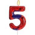 Amazon.com: OGnomiFX Spider Birthday Candles - Number 5 Candle, Spider ...
