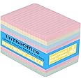 Amazon.com : 1InTheOffice Large Sticky Notes 4x6, Lined Assorted Pastel ...