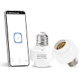 Smart WiFi Bulb Socket E26 E27 Light Bulb Adapter,Wireless Smart 2.4G ...