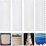 Amazon.com: 3 Pieces Cake Scraper Cake Decorating Comb Set, Stainless ...