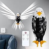 Chamese Bald Eagle Wall Light, American Eagle Night Light with Remote Control, Magnetic Wall ...