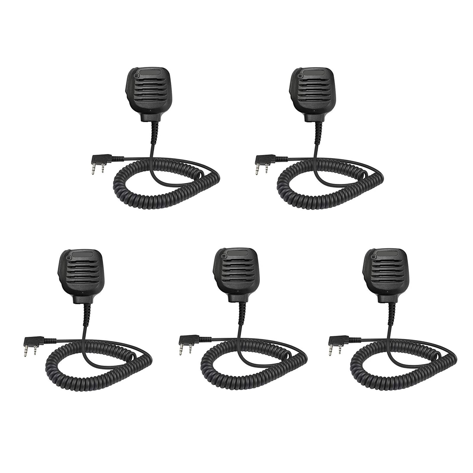 5 Pack KMC-45D KMC-45 Heavy Duty Military Spec Speaker Microphone With ...
