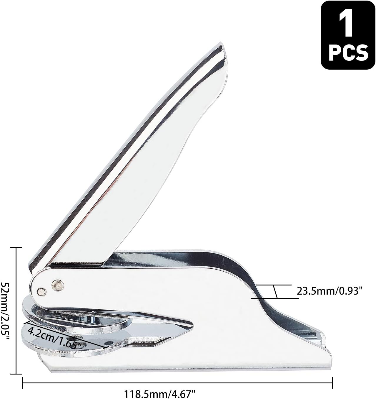 PandaHall Stainless Steel Seal Embosser, Hand-Held Embossing Stamp, for ...