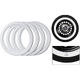 Amazon.com: PORT-A-WALL 15"X3" Wide Big White Wall Portawall Tire Insert Trim Set 4pcs : Automotive