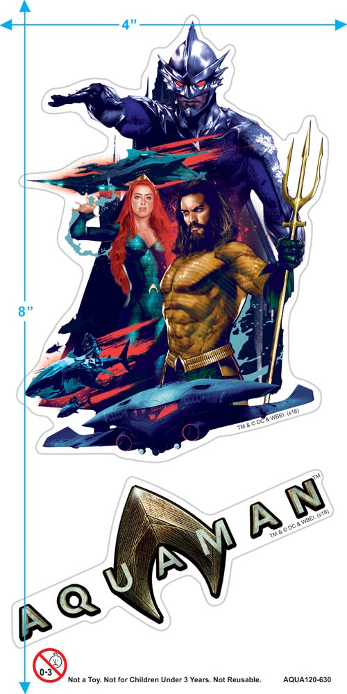 Popfunk Aquaman Movie Jason Momoa King Of Atlantis T Shirt & Stickers ...