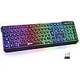 KLIM Chroma Wireless Gaming Keyboard RGB New 2022 Version - Long ...