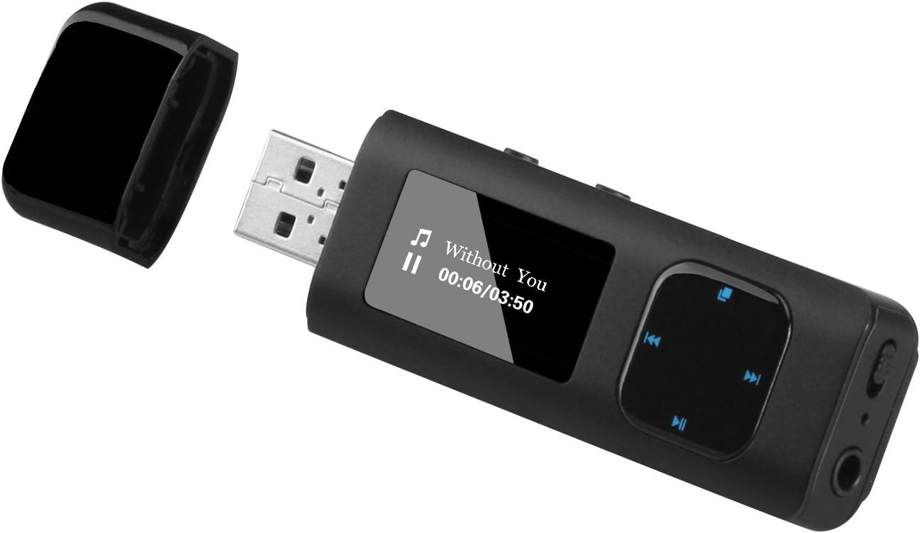 Mini Clip 8GB USB Stick MP3 Player Metall, von AGPTEK: Amazon.de ...