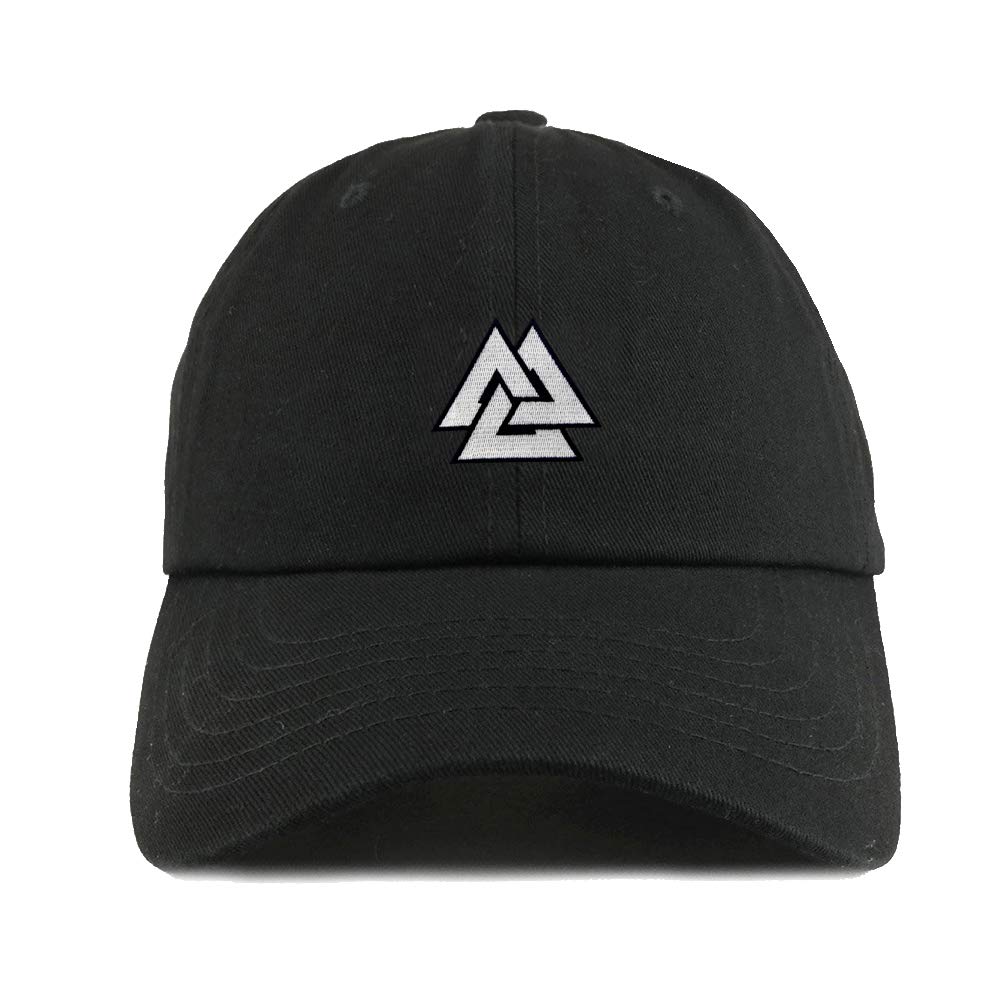 Black Embroidered Triangle Symbol Viking Norse Rune Novelty Baseball ...