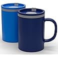 Amazon.com | Copco Iconic 16oz Double Wall Insulated Desk Mug with Lid ...