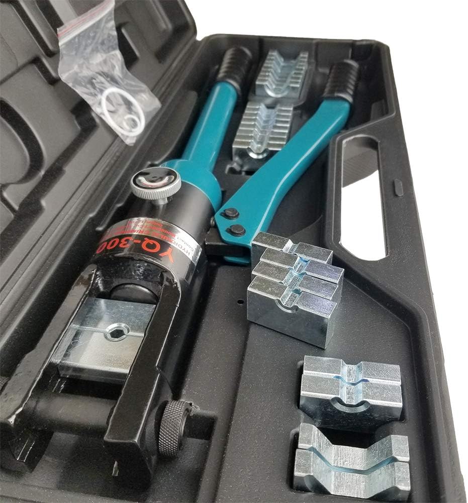 Industrial Hydraulic Cable Lug Crimper 16TON 9 AWG to 600 MCM ...