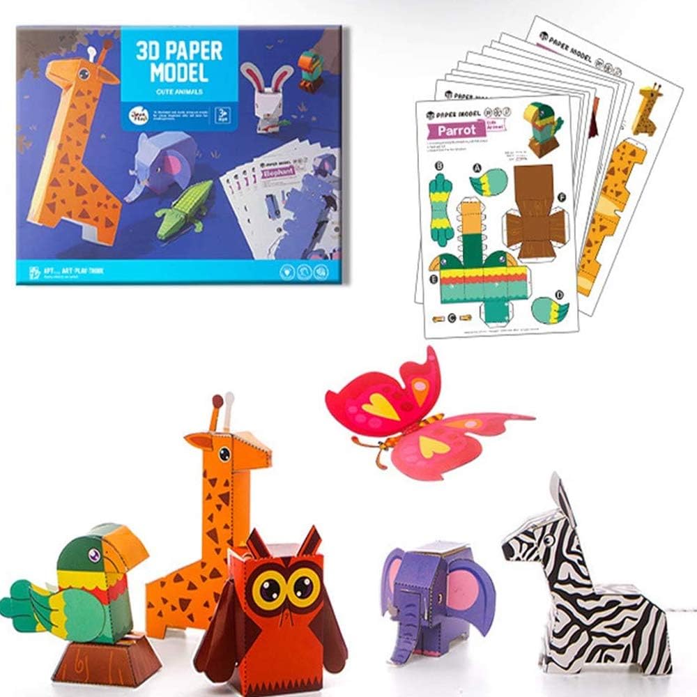 Origami Paper Set, 10 Sheets Origami Paper Double Sided, 3D Origami ...