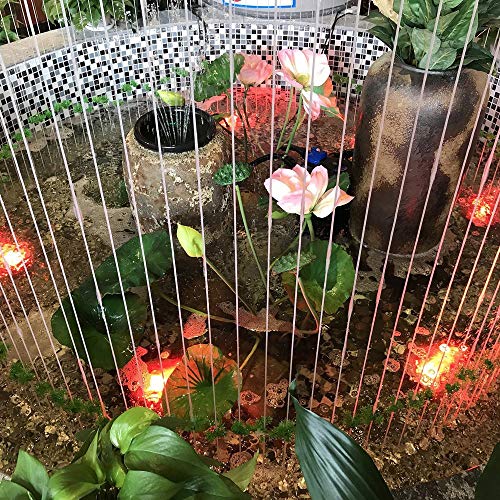 RGB Color Changing Submersible LED Lights 13 Colors Fade Jump Modes Battery Powered LED Lights ...