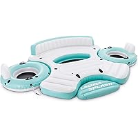 Intex Laguna Splash Island Floating Water Raft with 2 Detachable Lounge ...