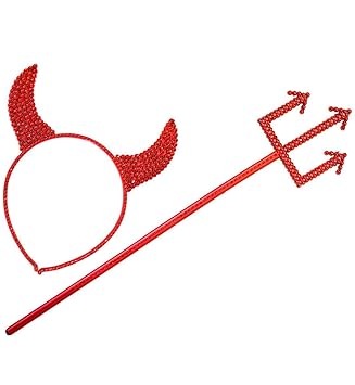 Amazon.com: Devil Horns & Pitchfork Fancy Dress Accessory: Home & Kitchen
