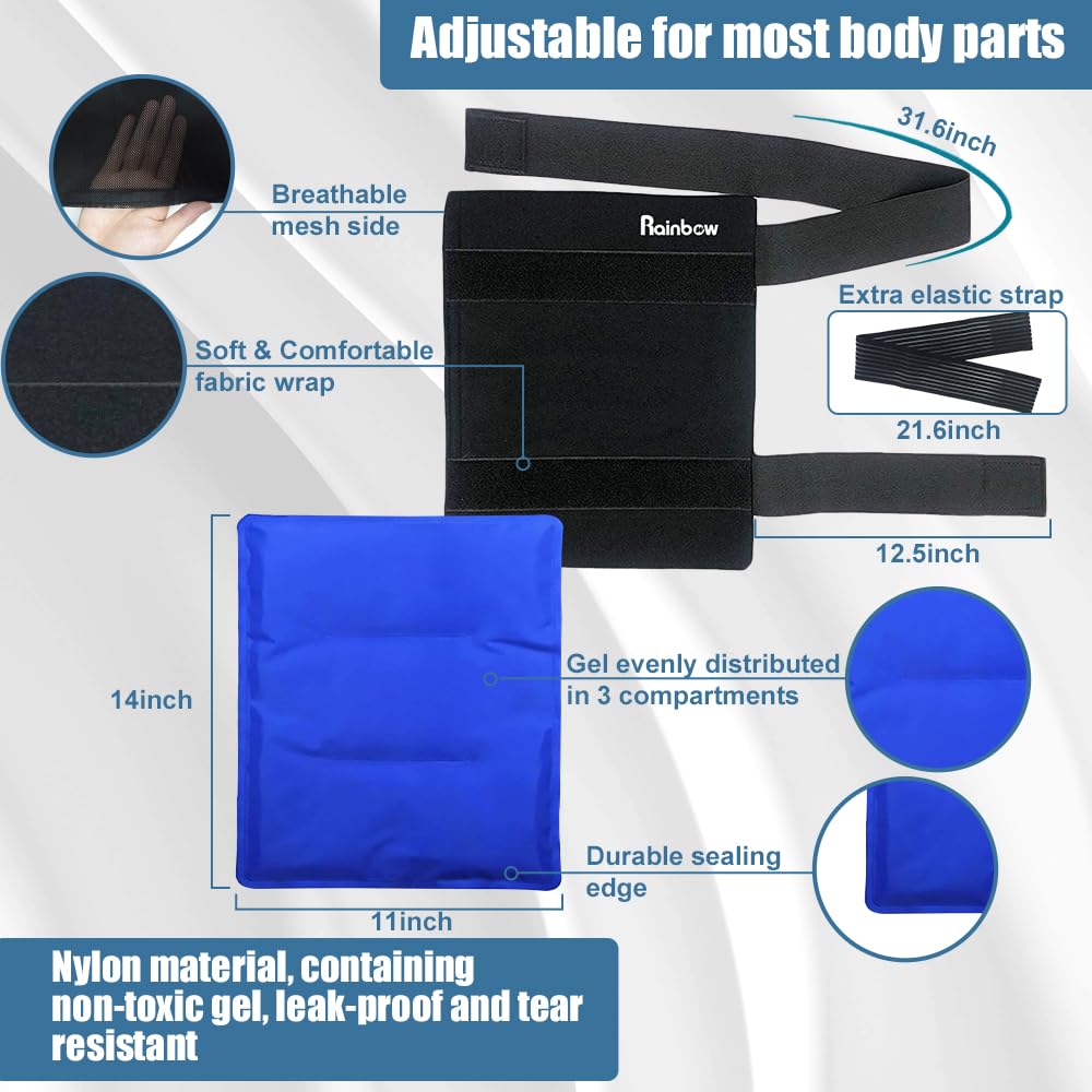 Mua RAINBOW Gel Ice Packs for Injuries Reusable, Hot Cold Therapy Ice ...