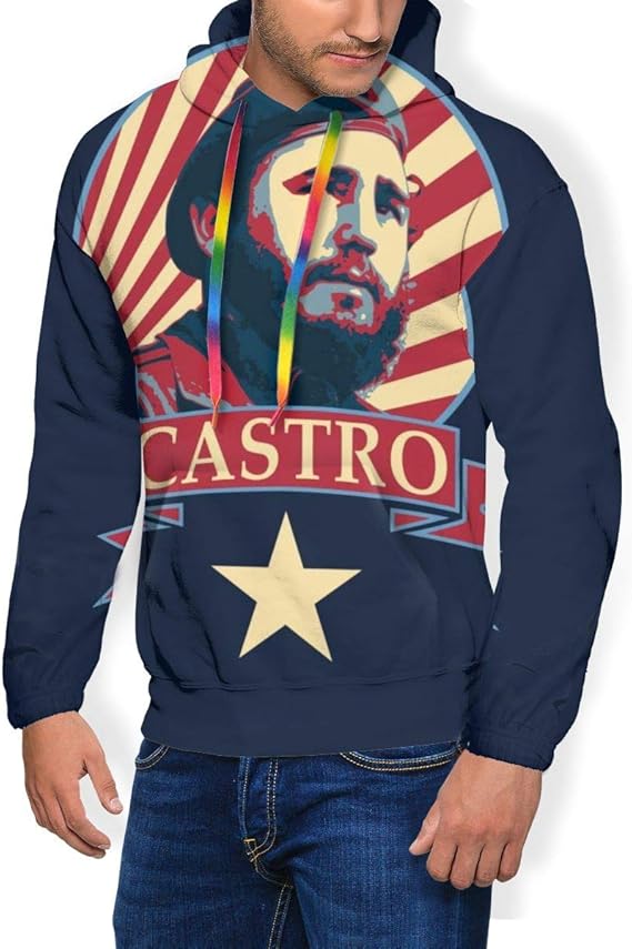 Castro Communist Propaganda Men's Fashion Sweatshirt Hoodie Hooded ...