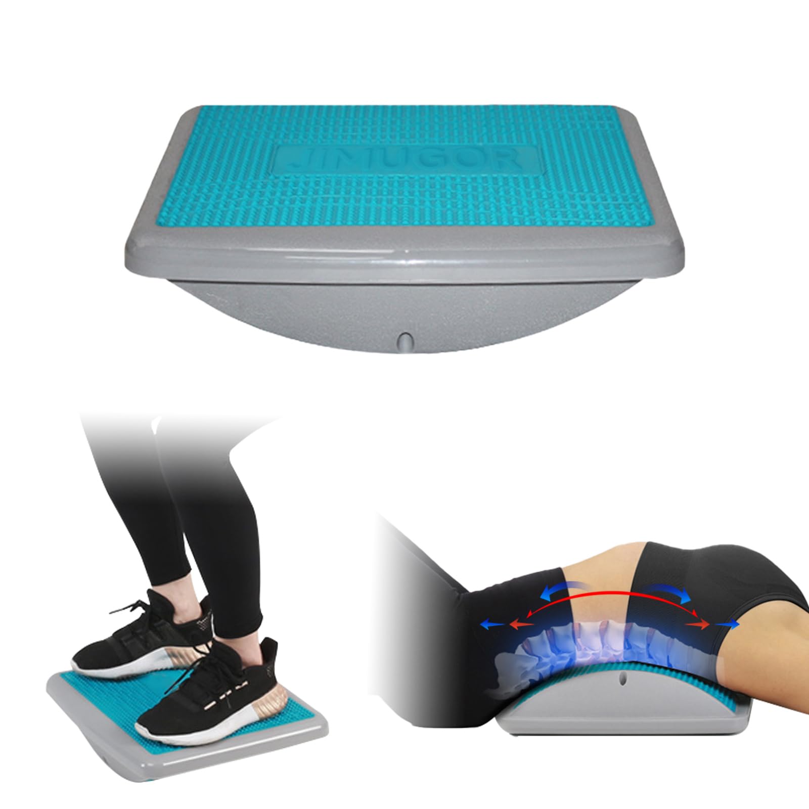 Balance Board with Back Stretcher, Wobble Board for Kid and Adults,Anti ...