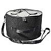 Aeeteek Hat Box for Women Storage 16" D x 10" H Portable Boxes Felt ...
