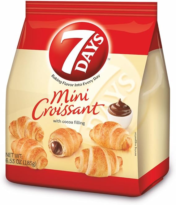 7 Days Mini Croissant with Cocoa Filling, 185 g: Amazon.co.uk: Grocery