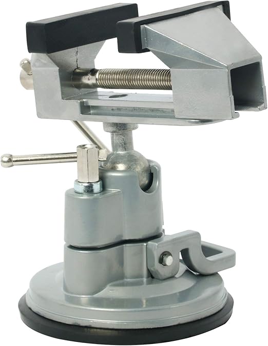 Amazon.com: Portable Vacuum Base Vise Universal Table Vise Tilts Rotate ...