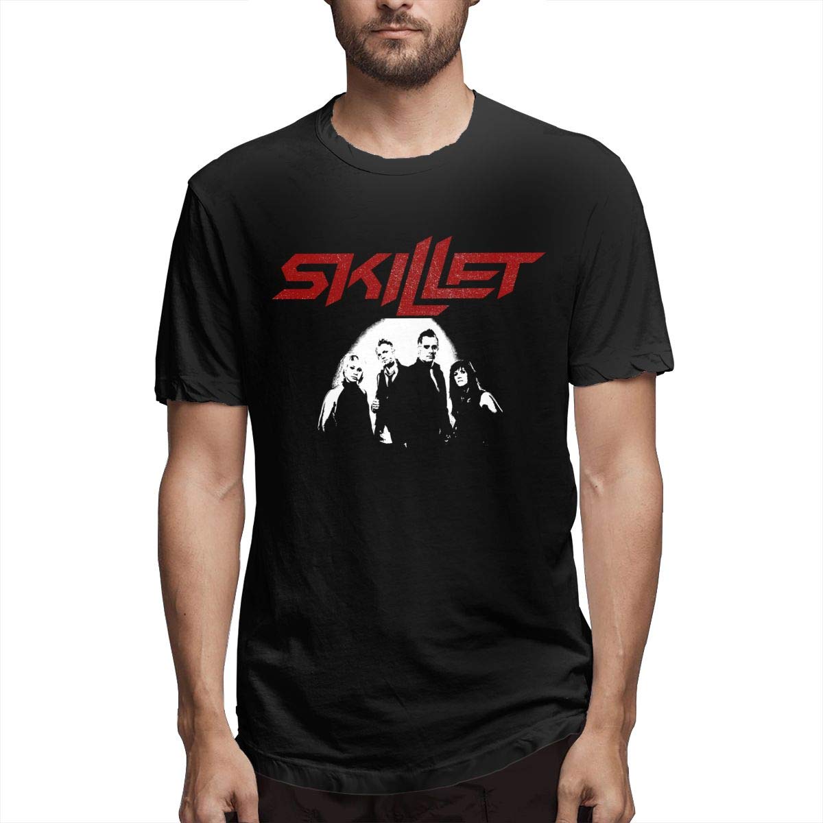 Skillet Band S T Shirt Short Sleeve Fan Tees Shirts Casual Top Black ...