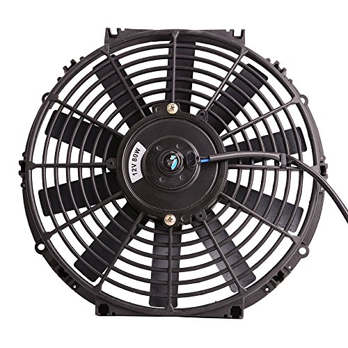 X2 UNIVERSAL 10" BLUE ELECTRIC RADIATOR SLIM FAN WITH INSTALLATION KIT