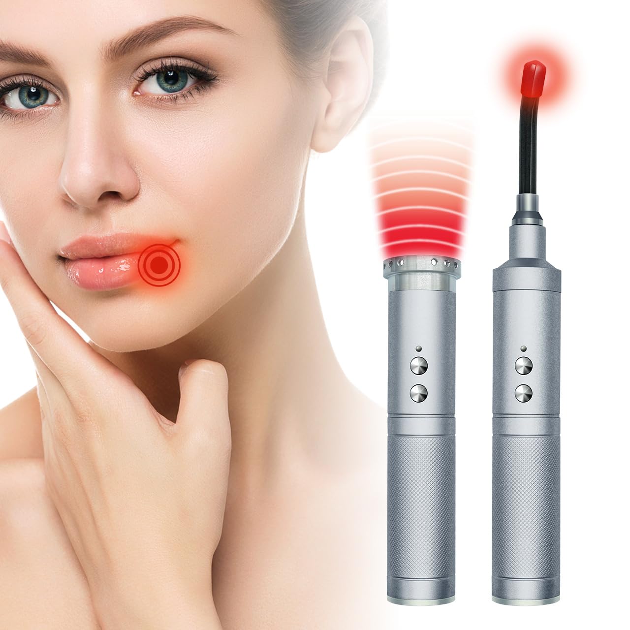 Red Light Therapy Device, Upgrades Cold Sore Canker Sore Treatment ...