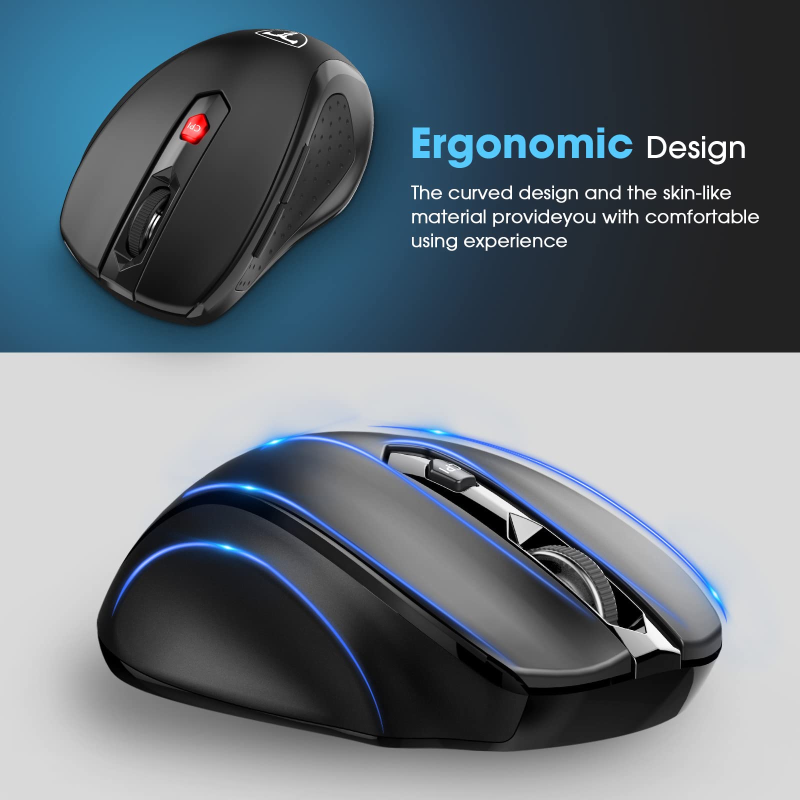 Mua WEEMSBOX Wireless Ergonomic Mouse, 2.4GHz, 15m Transmission Range ...