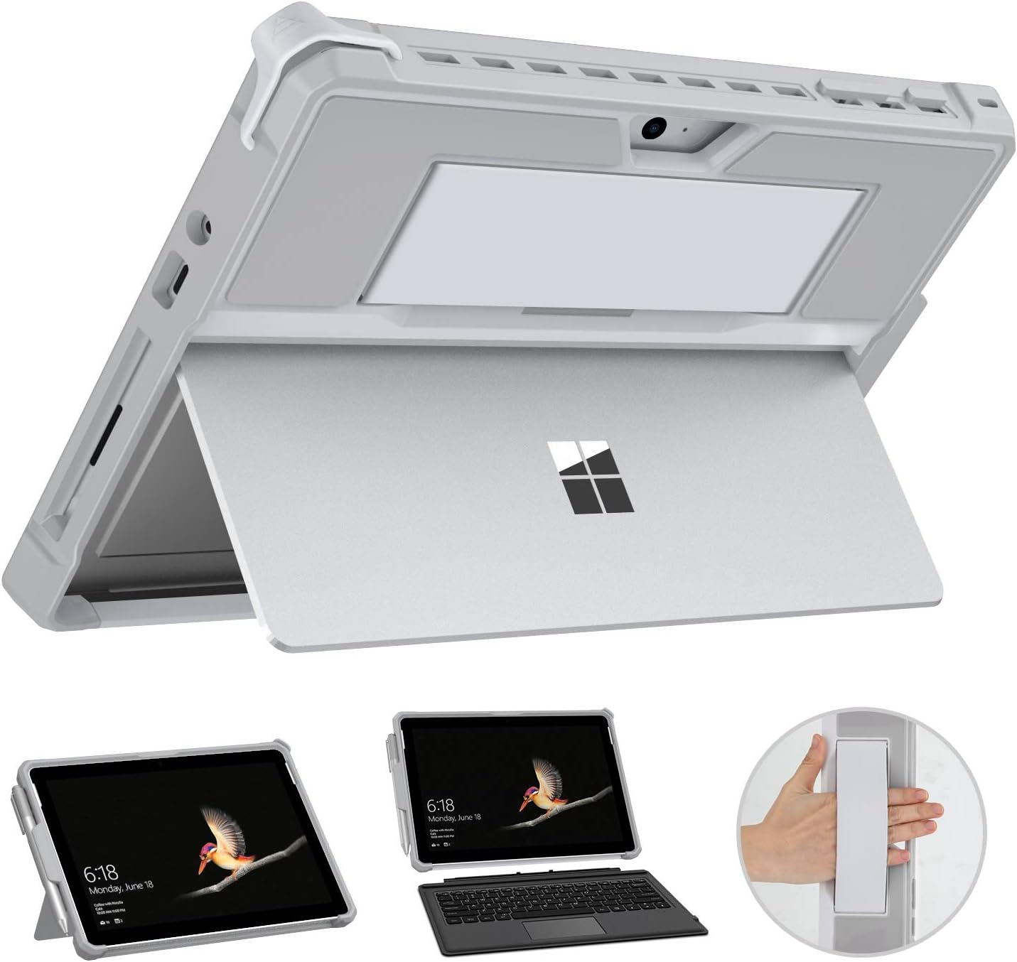MoKo Case Fit Microsoft Surface Go 2, All-in-One: Amazon.co.uk: Electronics