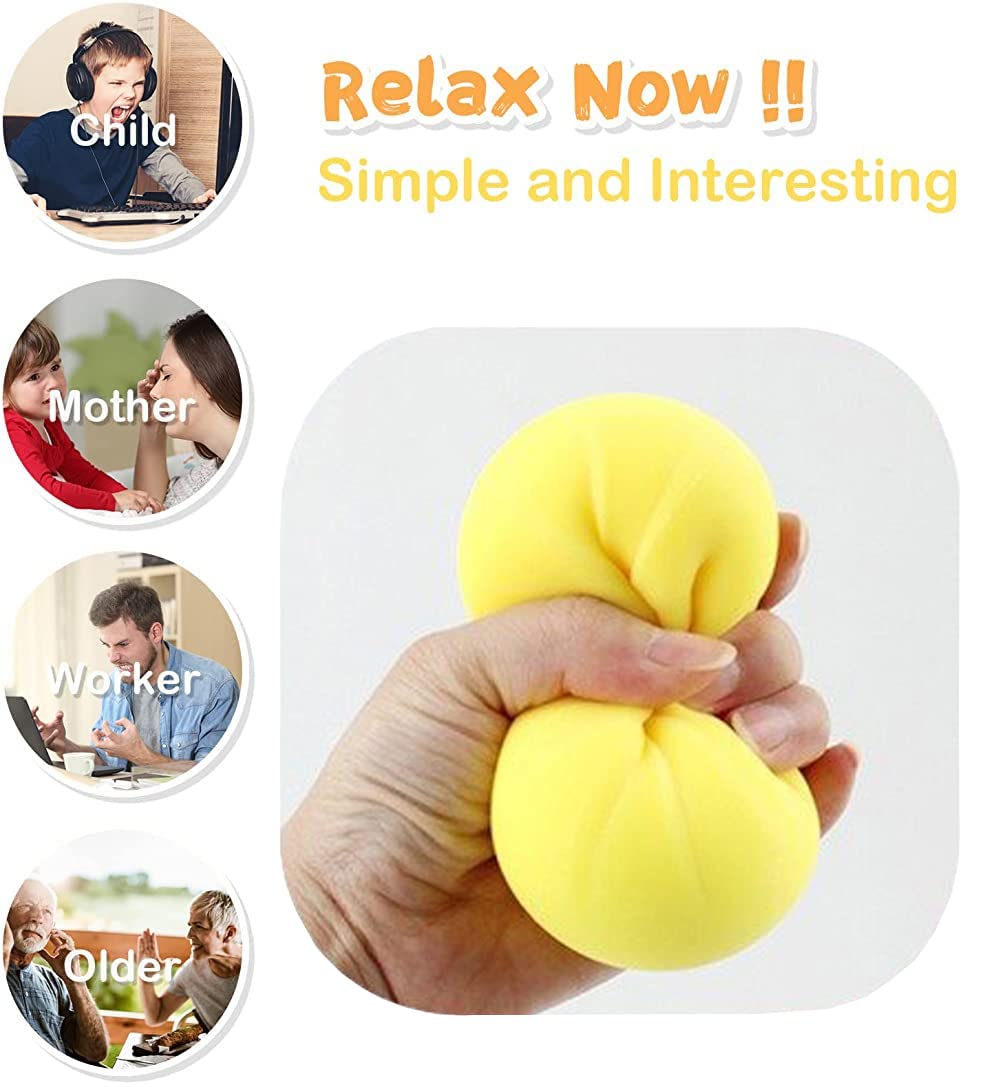 Mua WINVT 5 PCS Colorful Dumpling Squishy Stress Balls Sensory Toys ...