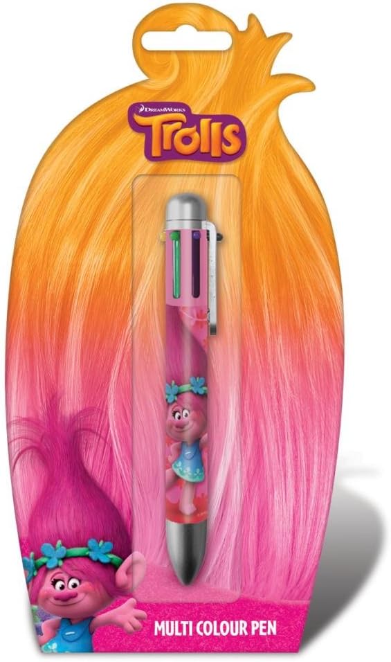 Official Licensed Trolls Chunky 6 Colour Multicolour Pen: Amazon.co.uk ...