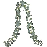 Amazon.com: Jutom 3 Pcs Faux Eucalyptus Garland 5.84ft Artificial Greenery Garland Bulk Silk ...